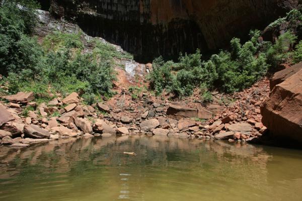 Middle Emerald Pool with crystal clear water | Zion National Park ...